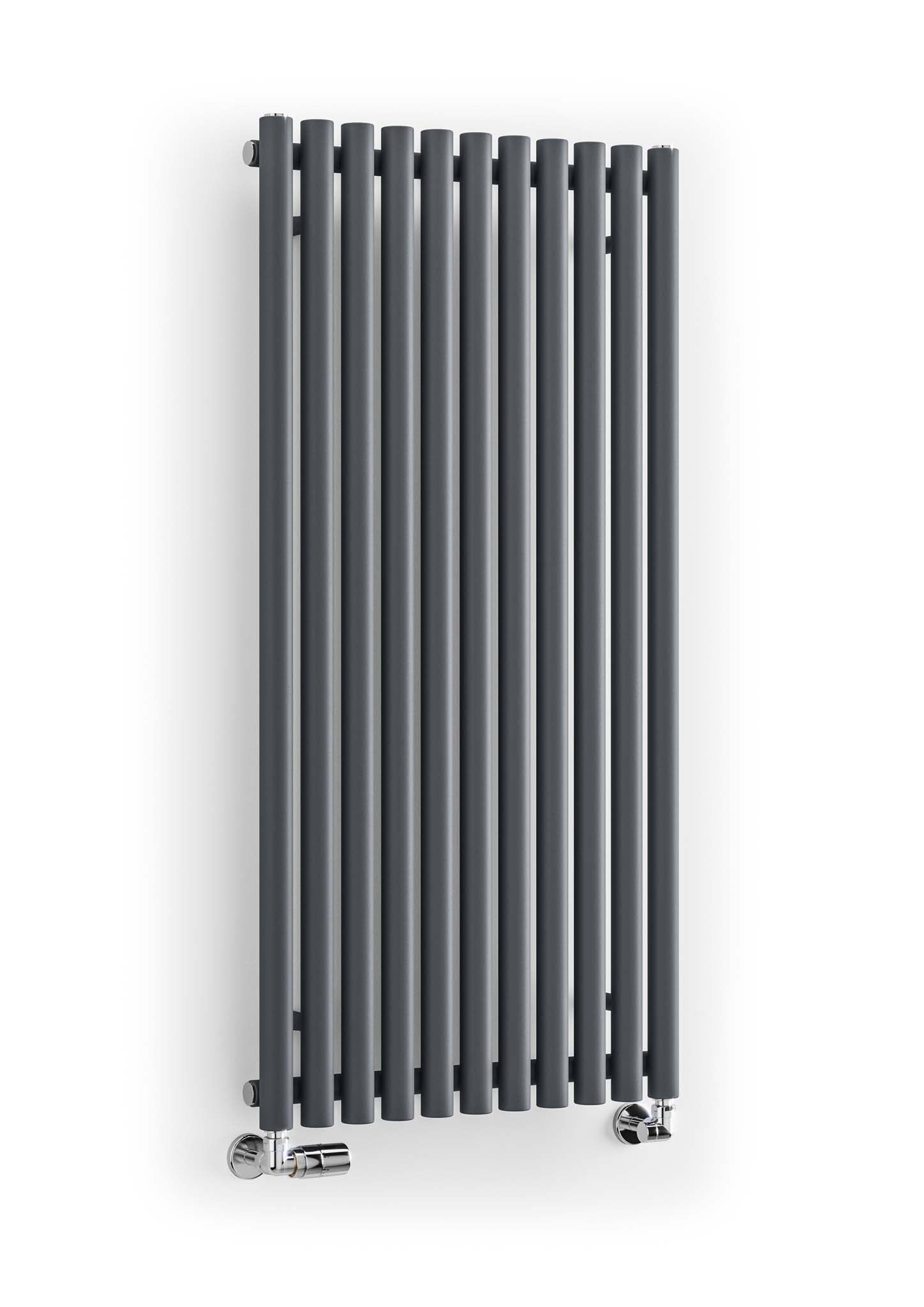 Terma ROLO Modern Grey Vertical Single Panel Round Tube Radiator