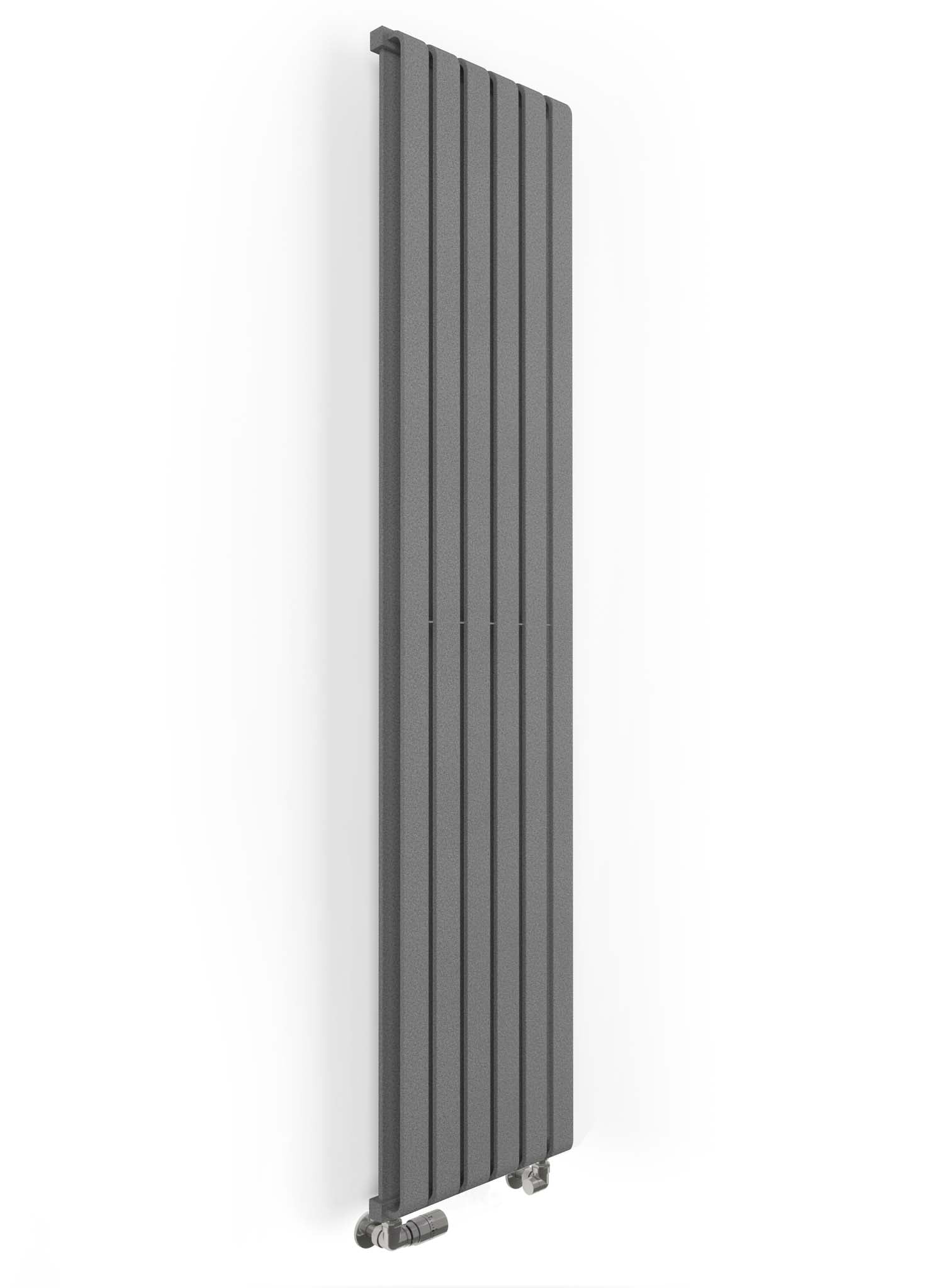 Terma WARP Salt n Pepper Vertical Double Panel Curved Bar Radiator