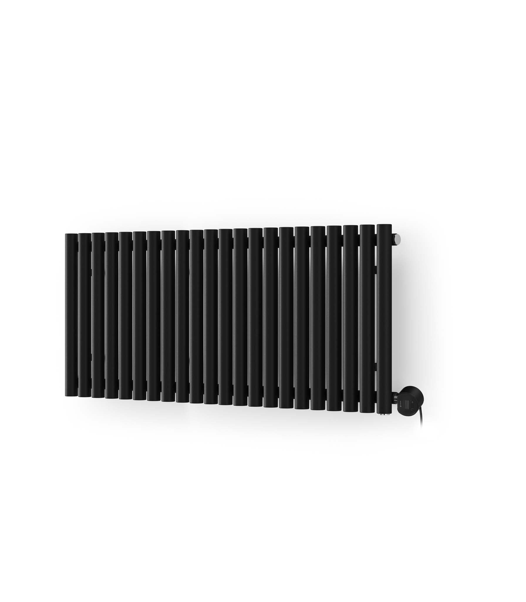 Terma ROLO Heban Black Single Panel Round Tube Electric Radiator (VEO ...