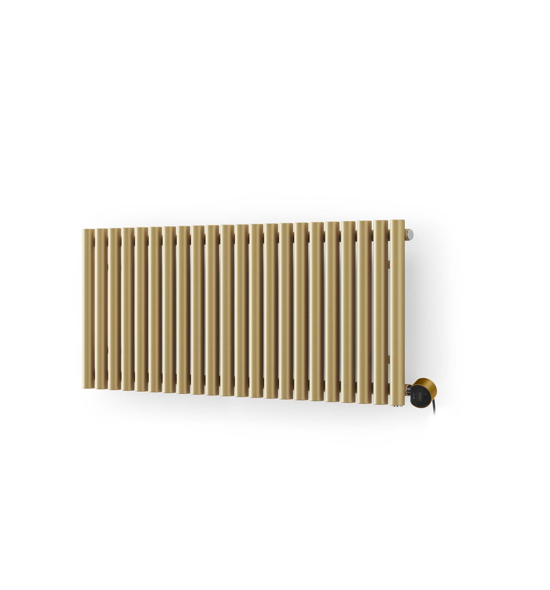 Terma ROLO Brass Single Panel Round Tube Electric Radiator (VEO Smart ...